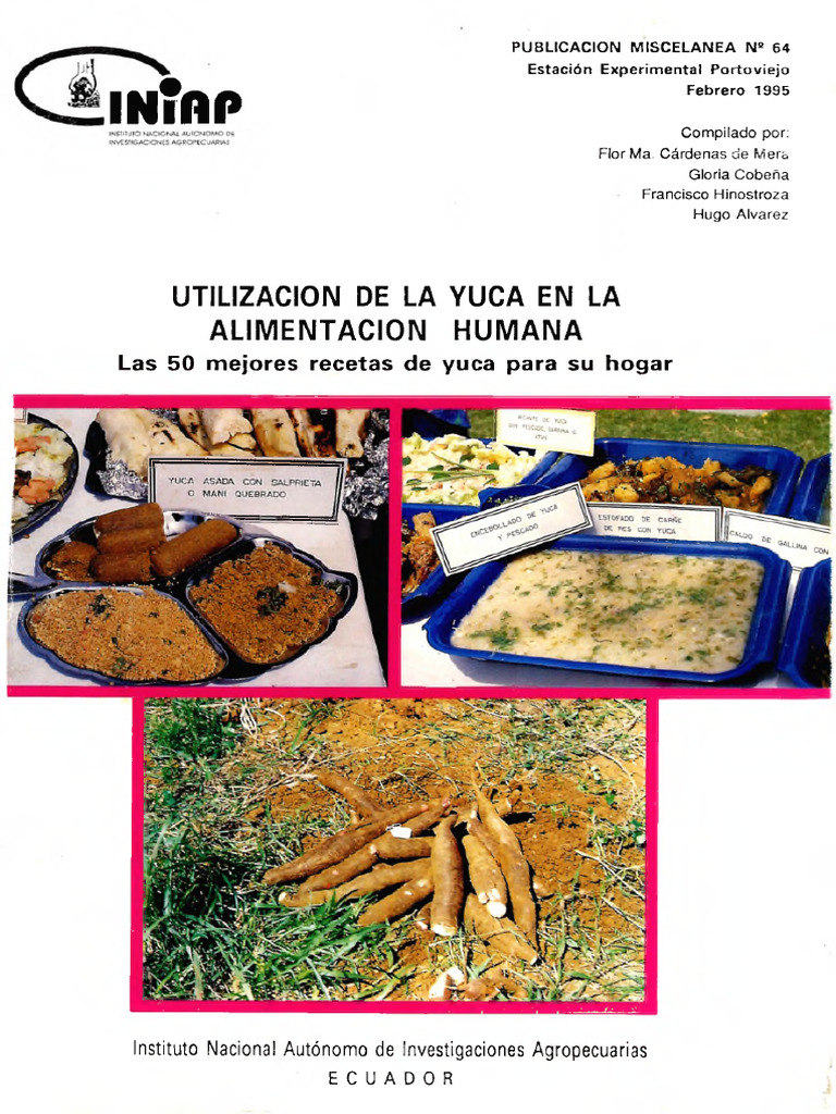 Iniap Utilización de La Yuca en La Alimentacion Humana Las 50 Mejores ...