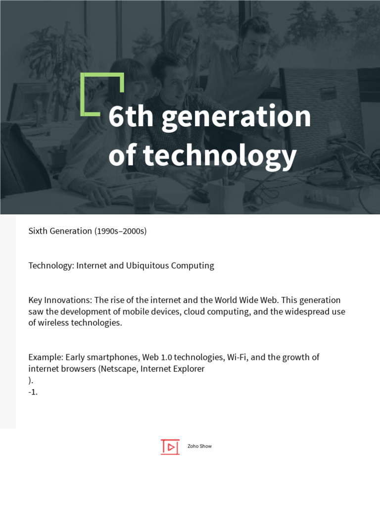 6th Generation of Technology | PDF