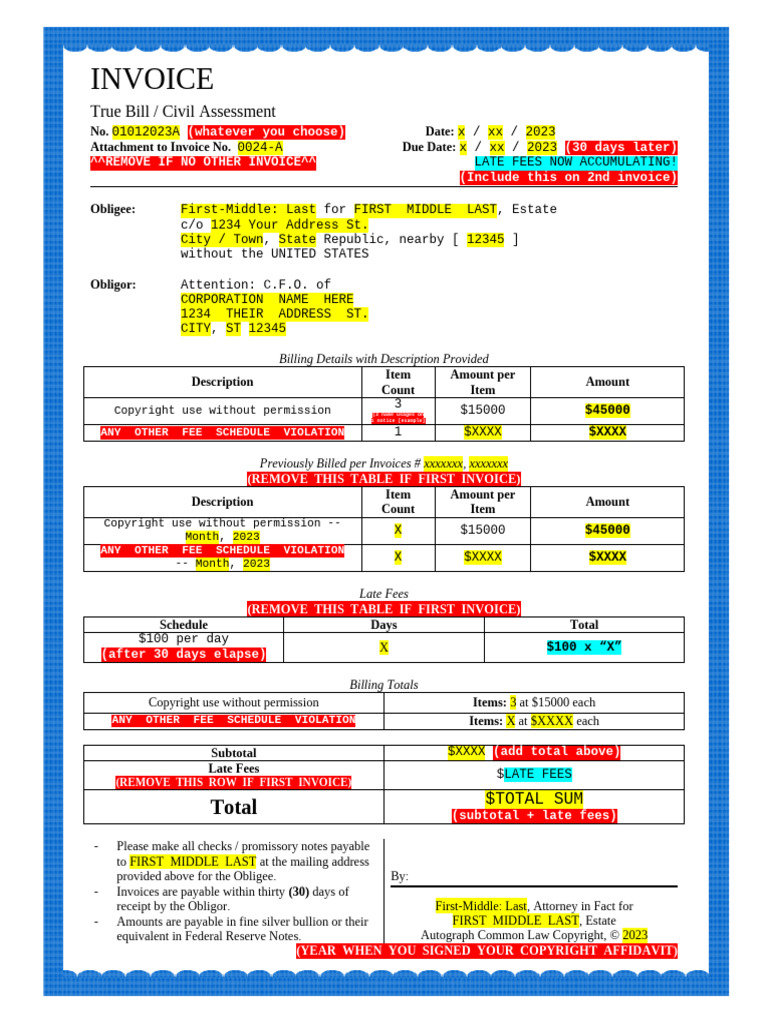 In Voice Template | PDF