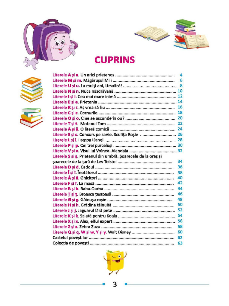 Citesc Cu Ghiozdanel Caiet de Lectura Clasa Pregatitoare Achim Adina ...