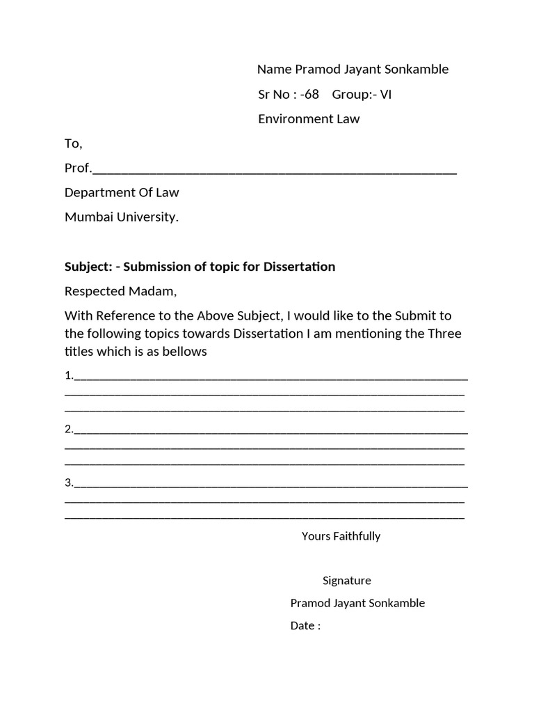 Dissertation Sem 4 Application | PDF