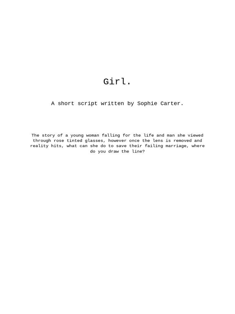 Girl - script | PDF