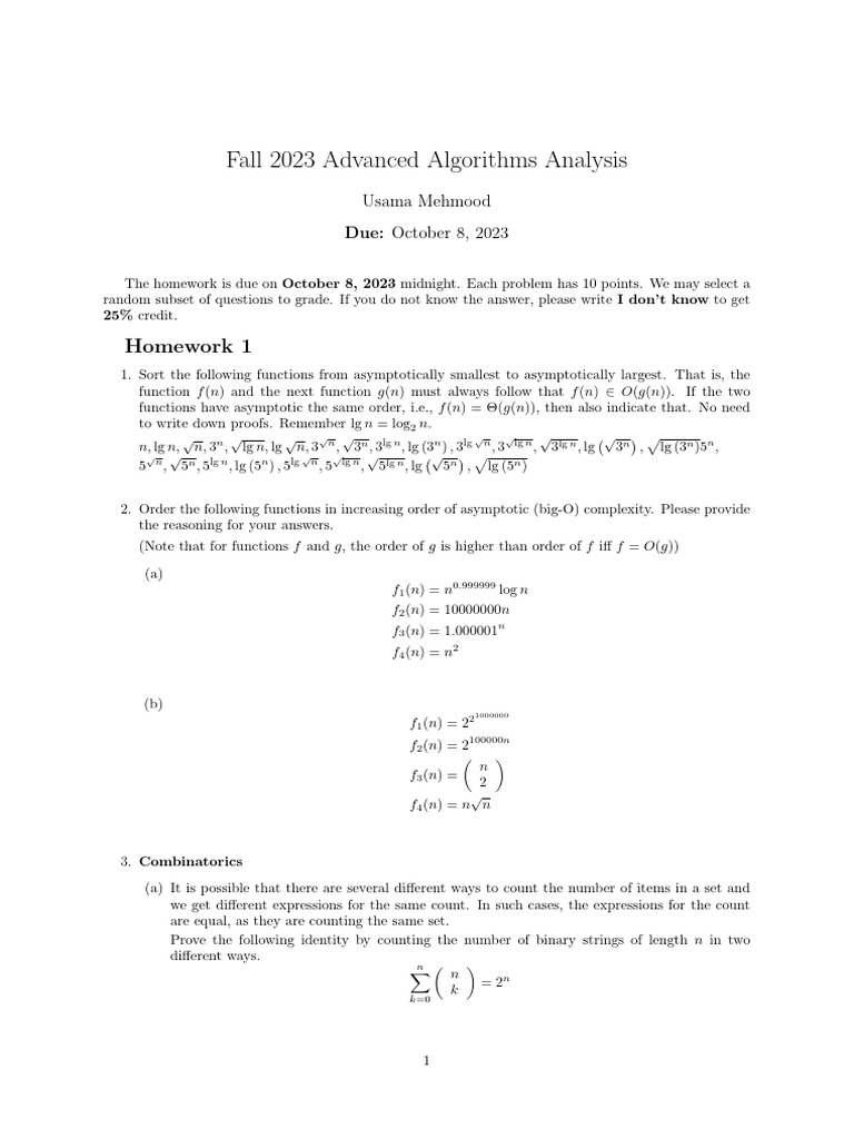 Homework_1___Fall_2023 | PDF