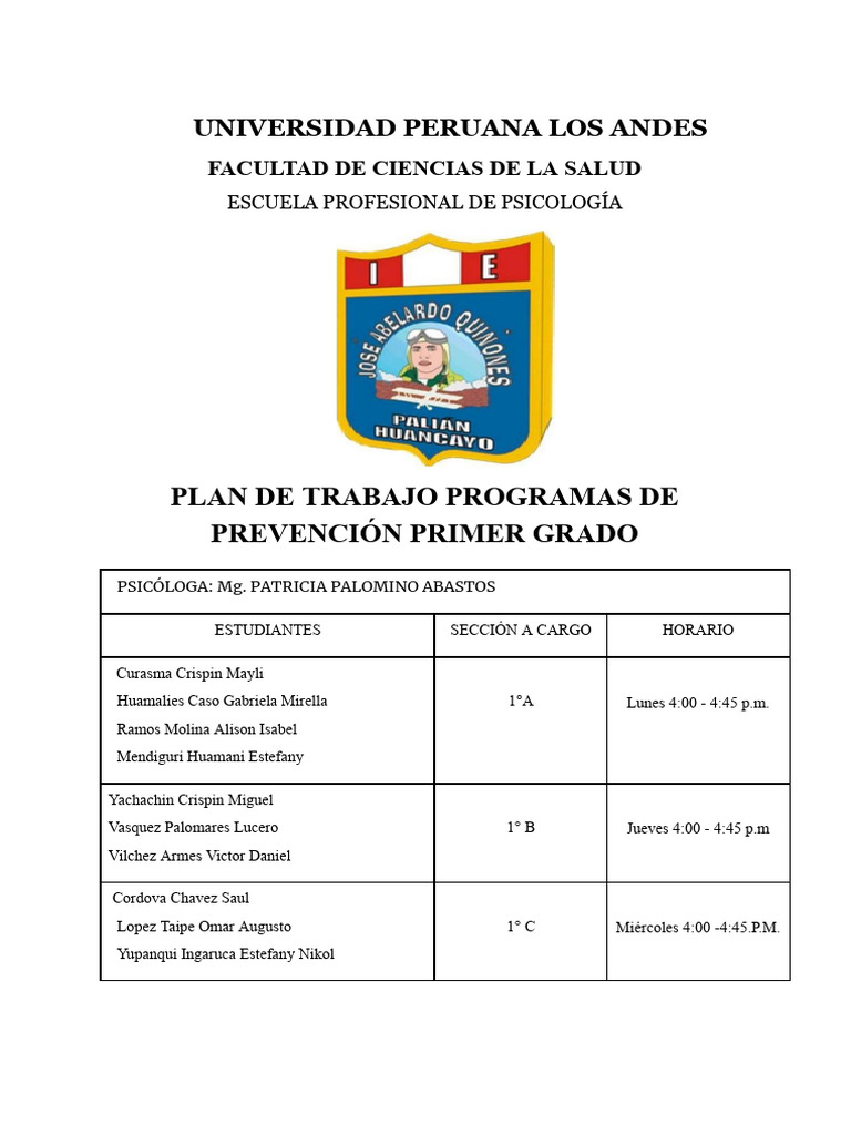 1ro-Programas de Prevencion | PDF