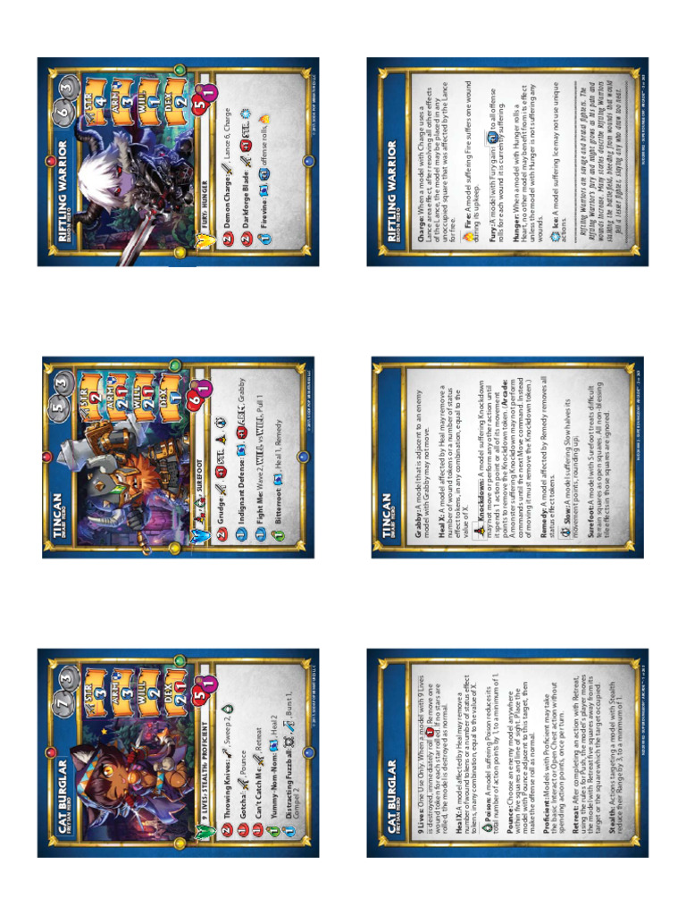 Super Dungeon Arcade Cards | PDF