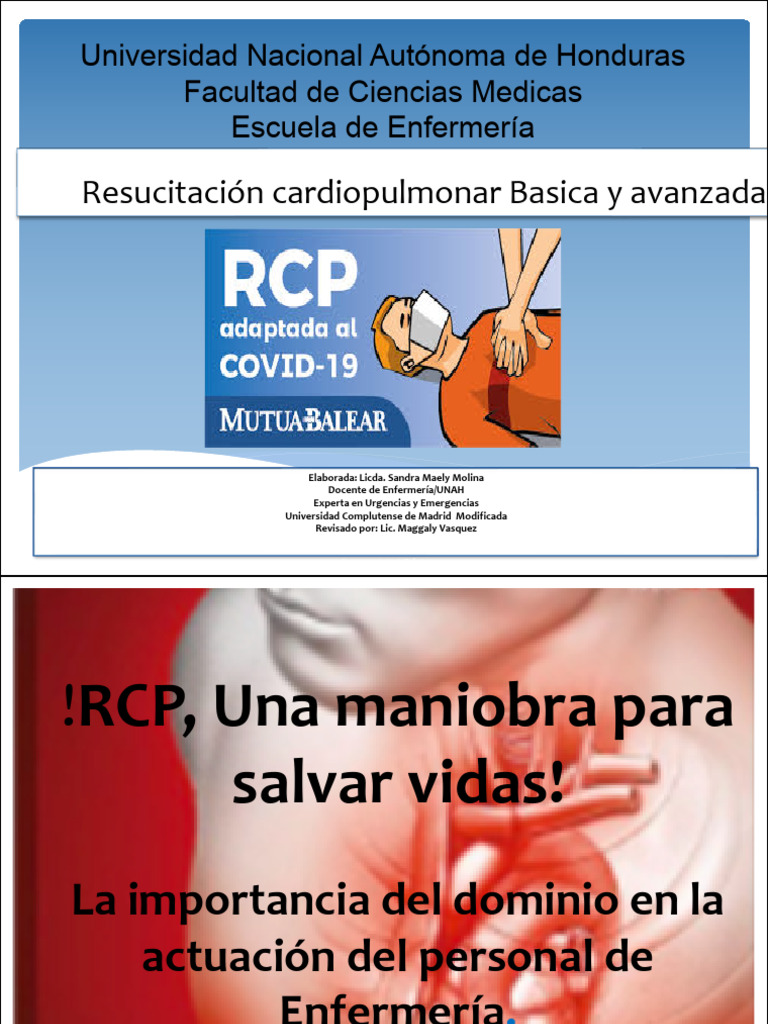 _RCP BASICO y AVANZADO-4 | PDF | Reanimación cardiopulmonar | Paro cardíaco