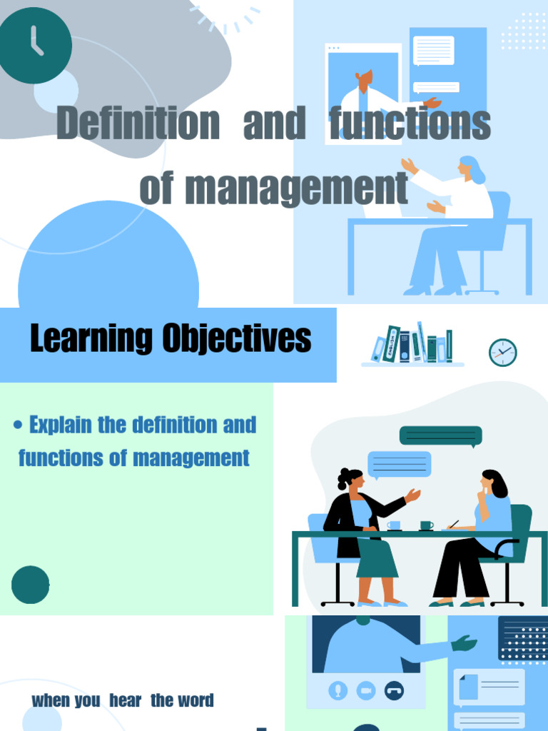 Definition and Functions of Management 20240812 051707 0000 | PDF