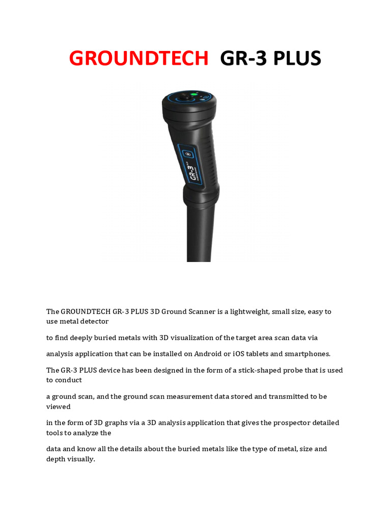 GROUNDTECH GR-3 PLUS | PDF