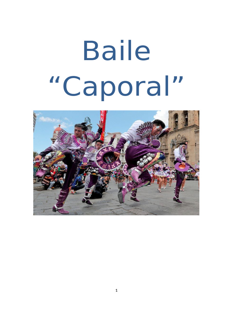 Baile Caporal | PDF | Dances | Social Science