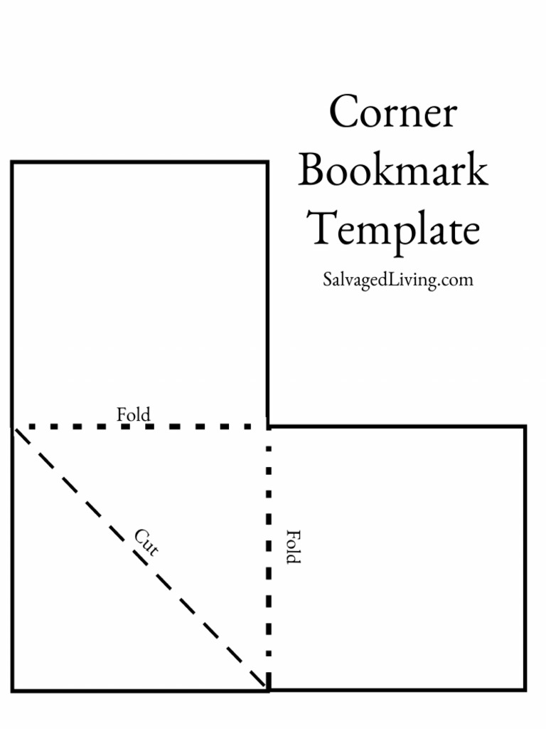 Corner Bookmark Template | PDF
