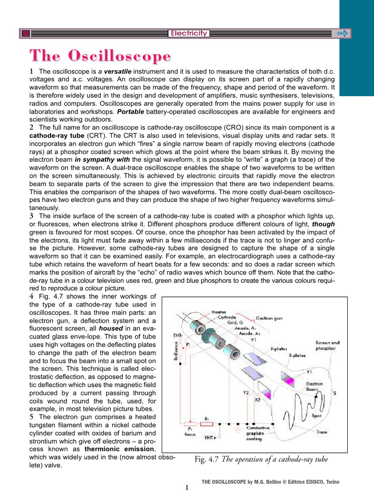 The Oscilloscope | PDF