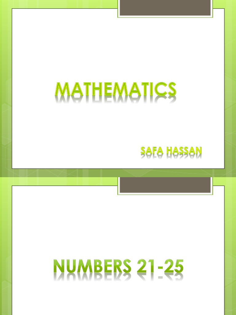Numbers 21-25 PDF 2 | PDF