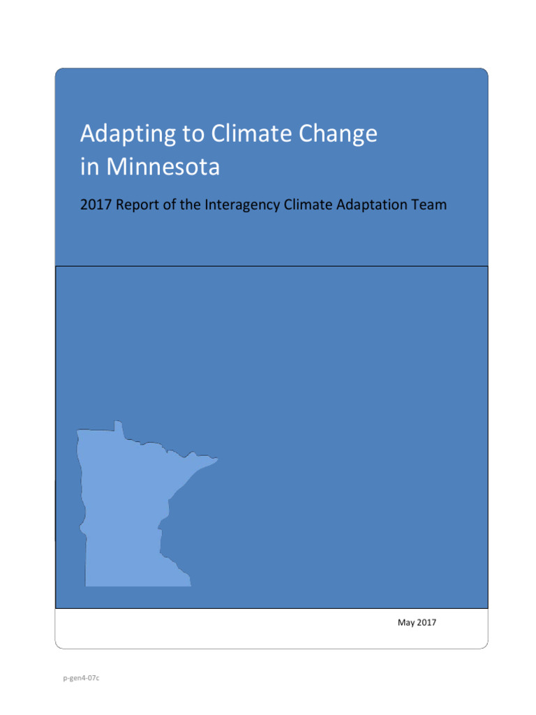 MPCA MN Climate Change 2017 | PDF | Flood | Climate Change