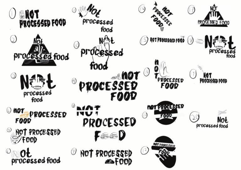 20 Sketches (Not Processed Food) | PDF