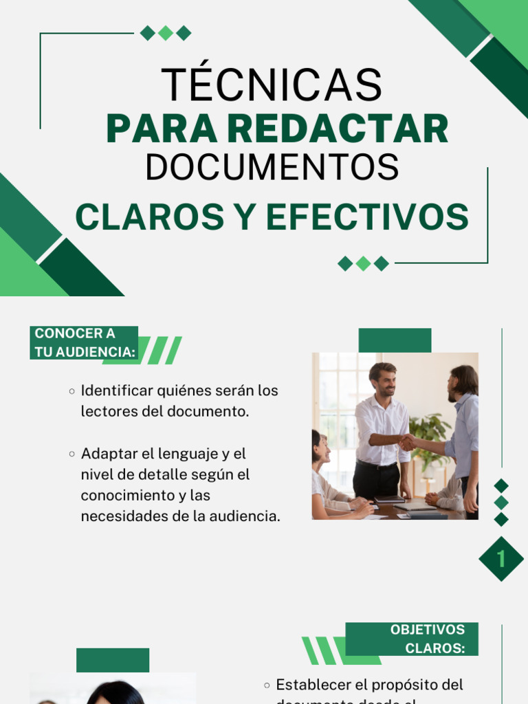 Técnicas para Redactar Documentos Claros y Efectivos | PDF