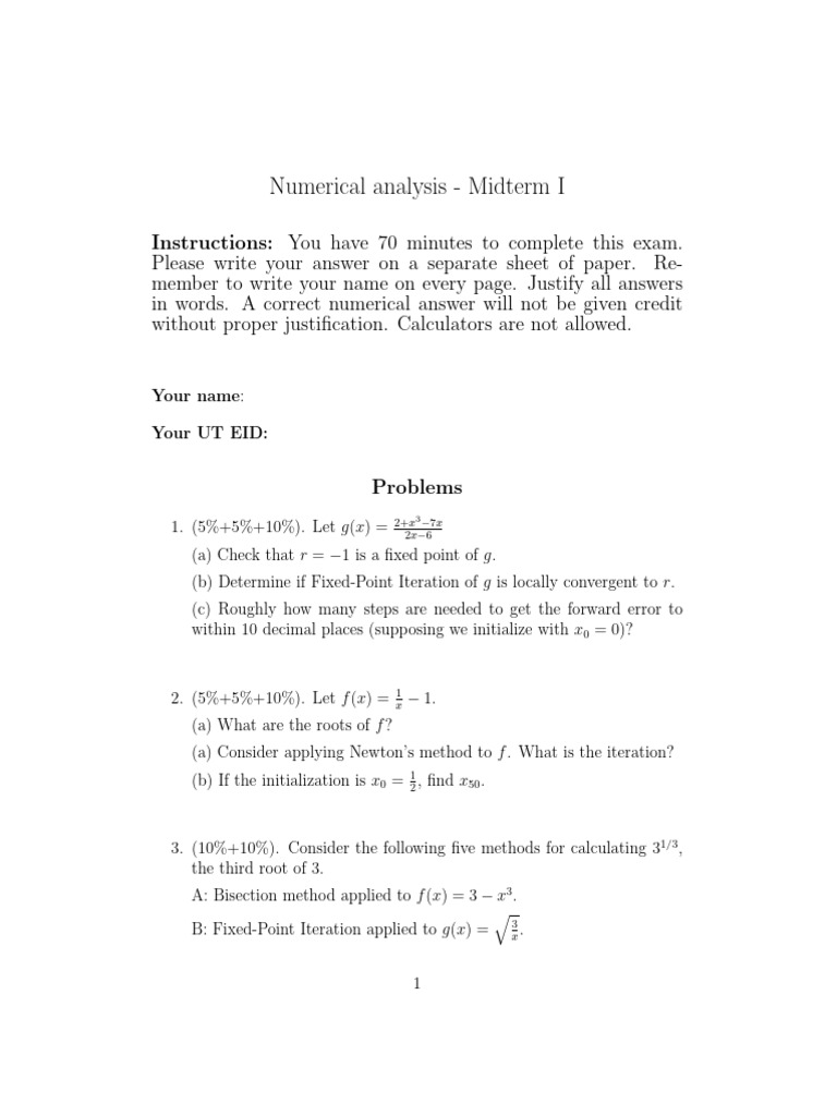 Midterm1 Practice | PDF