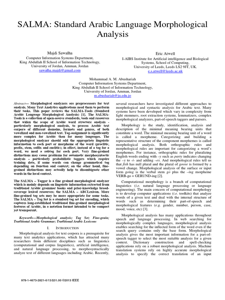 SALMA_Standard_Arabic_Language_Morpholog | PDF