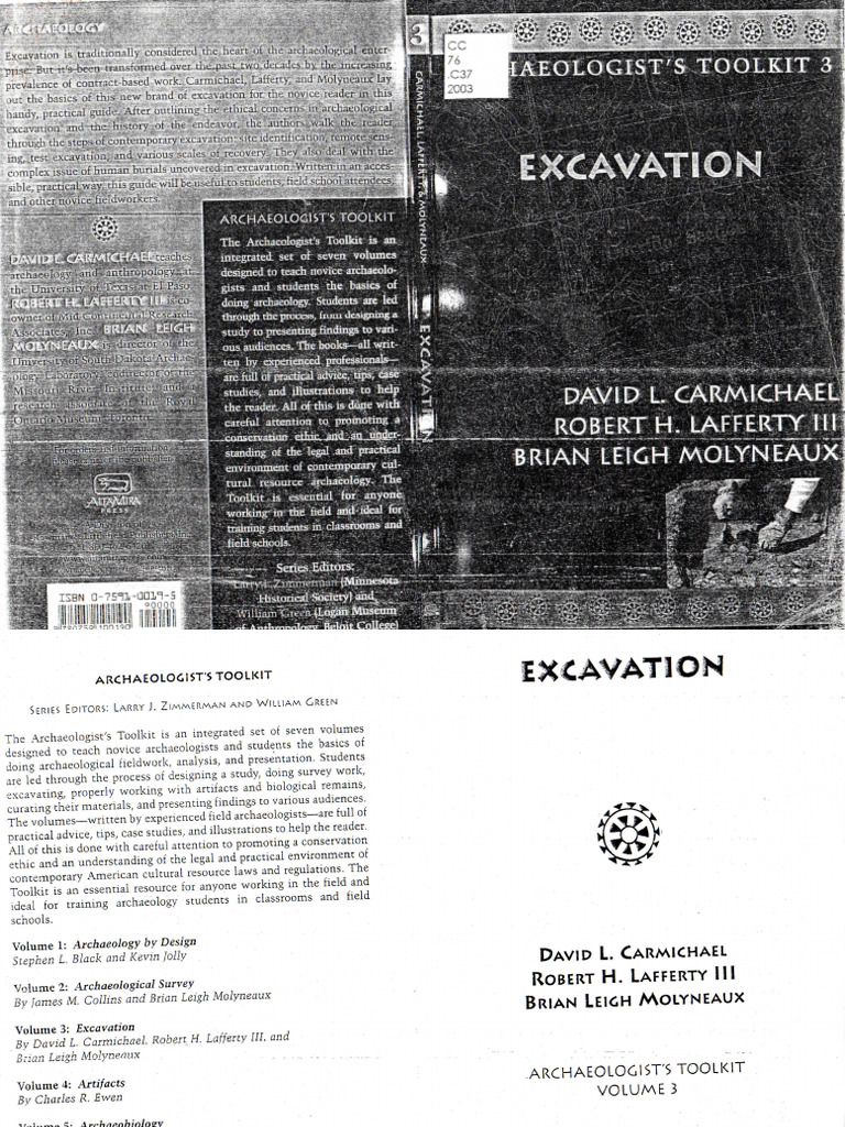 Carmichael, David Robert H. Lafferty III y Brian Leich Molyneaux. 2003. Excavation | PDF