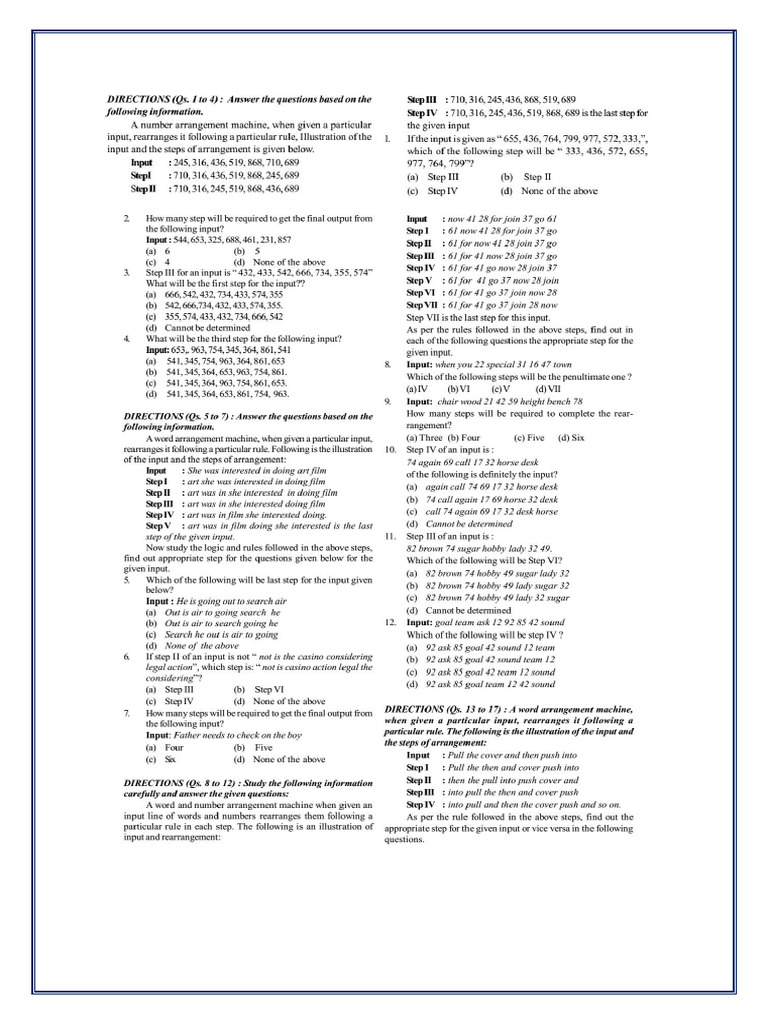 Input Output Practice Sheet | PDF
