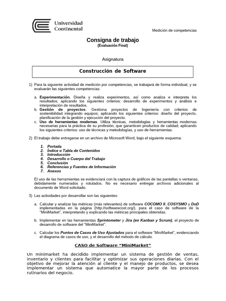 Consigna Evaluación Final | PDF