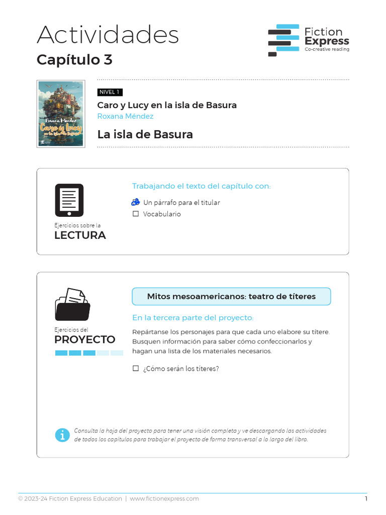 Actividades del Capítulo 3: Isla de Basura | PDF | Ficción general