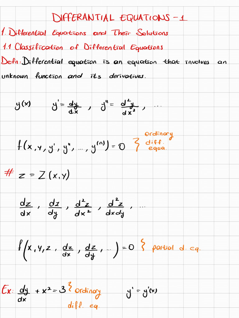 Differential Equations 1 241005 150439 | PDF