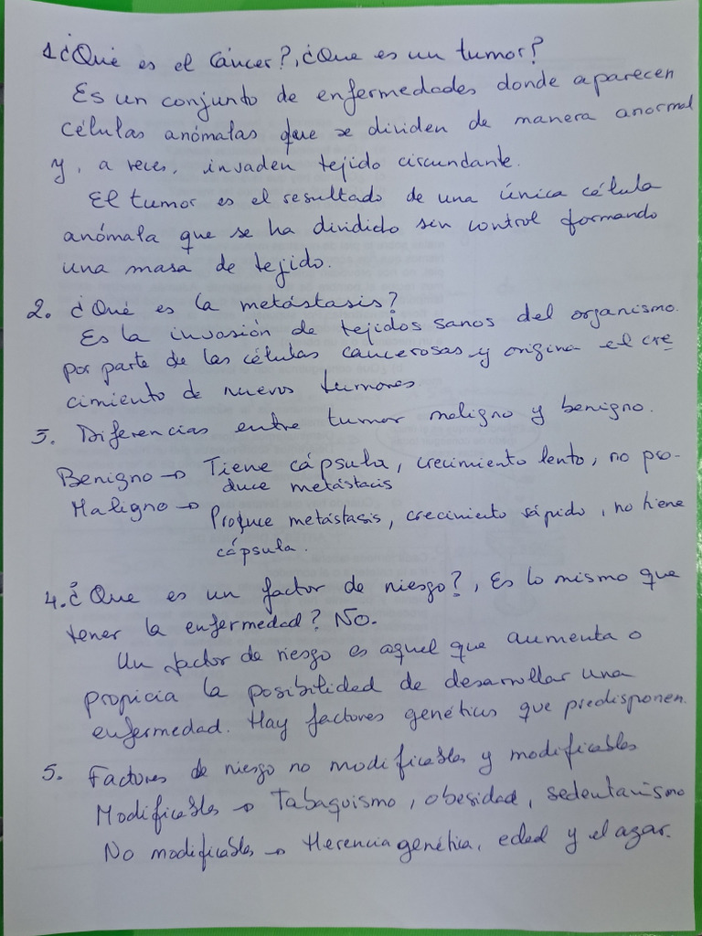 Paciente Oncologico | PDF