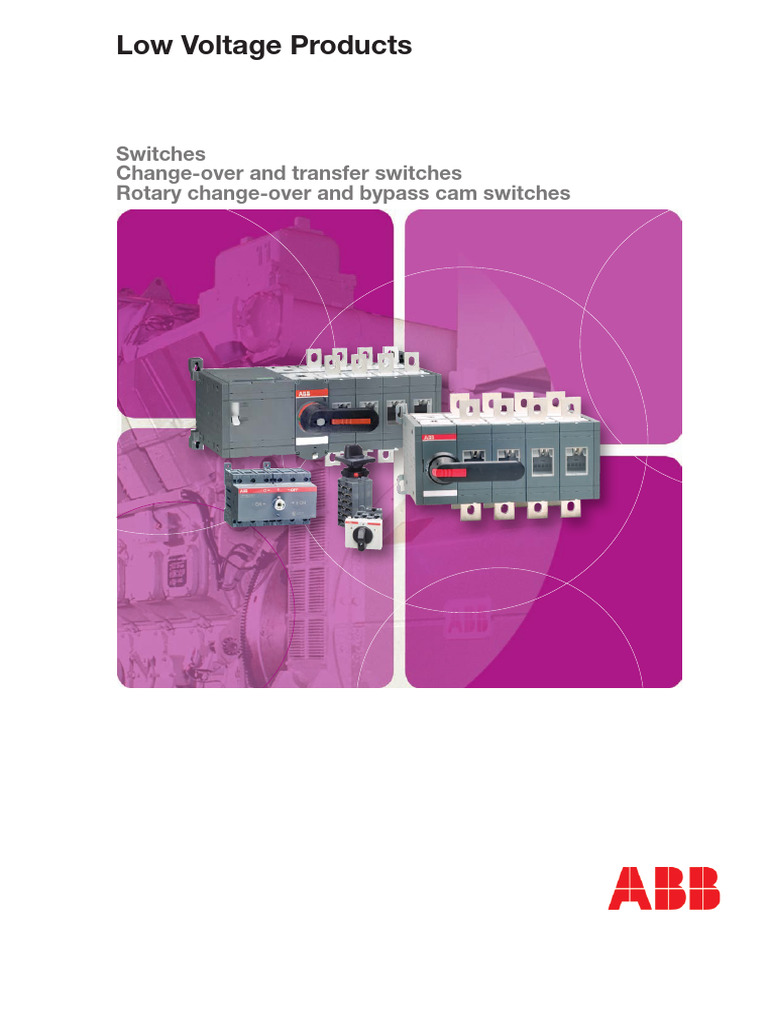 OT Change Over and Transfer Switches 1SCC303003C0201 | PDF