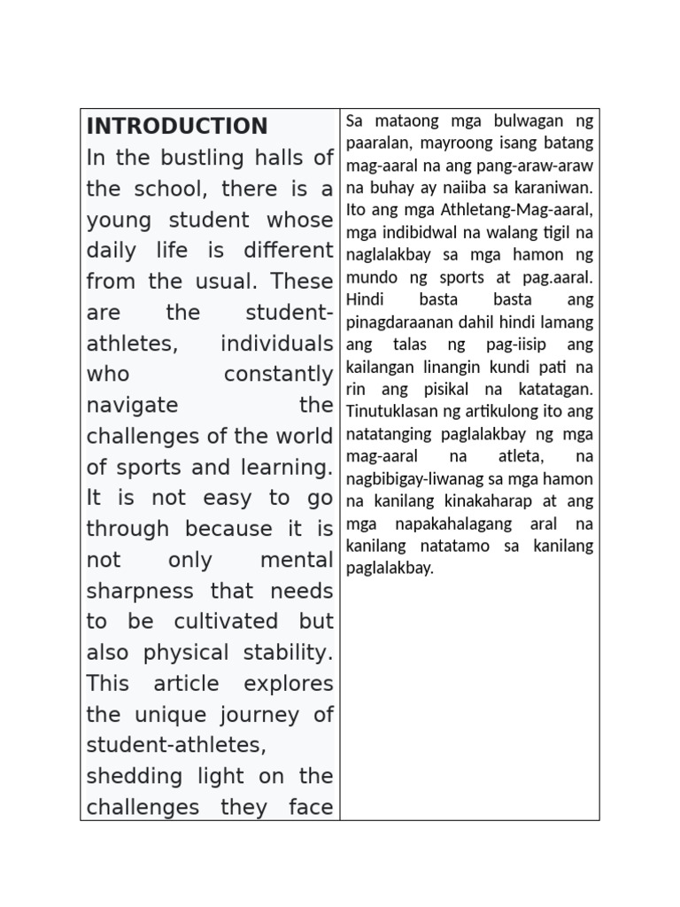 ARTICLE ON SPORTS | PDF