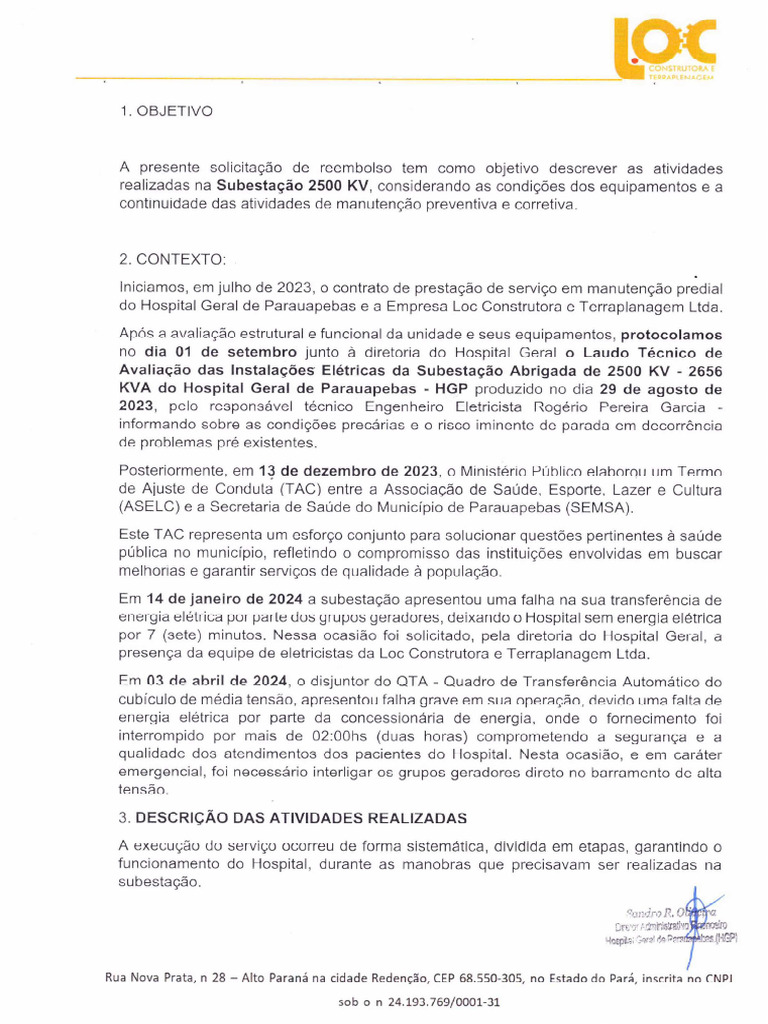 Relatório LOC | PDF