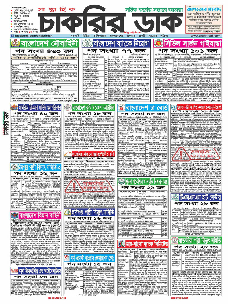 Chakrir Dak Potrika 20 September 2024 | PDF