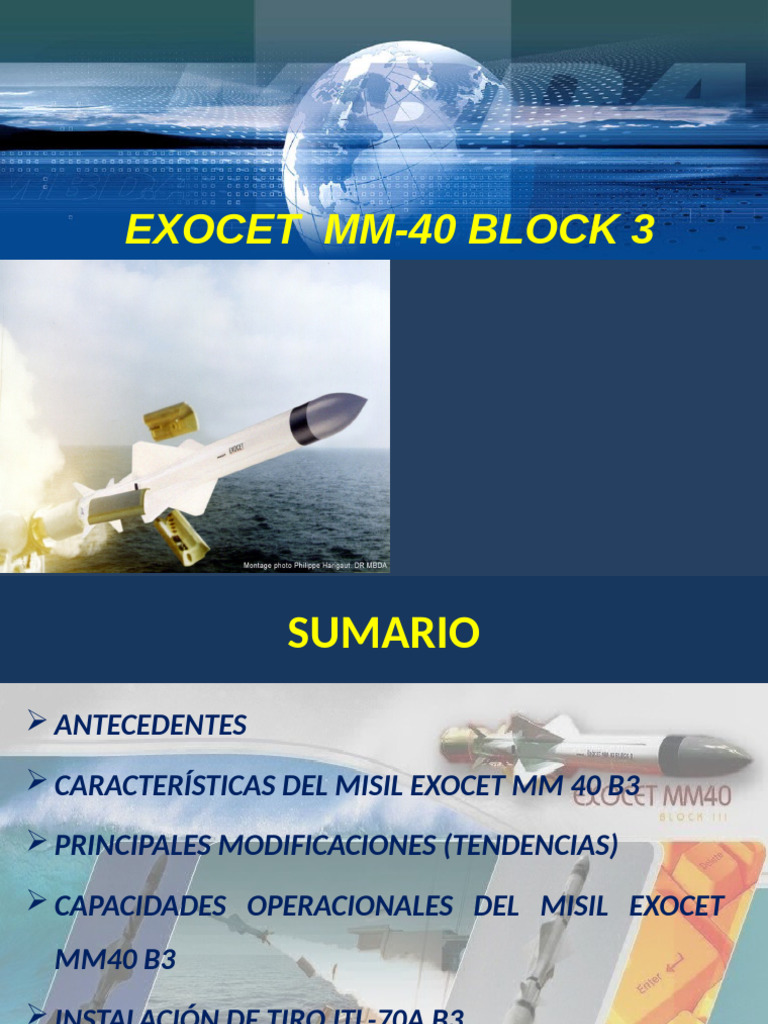 Misil Exocet MM 40 b3 | PDF