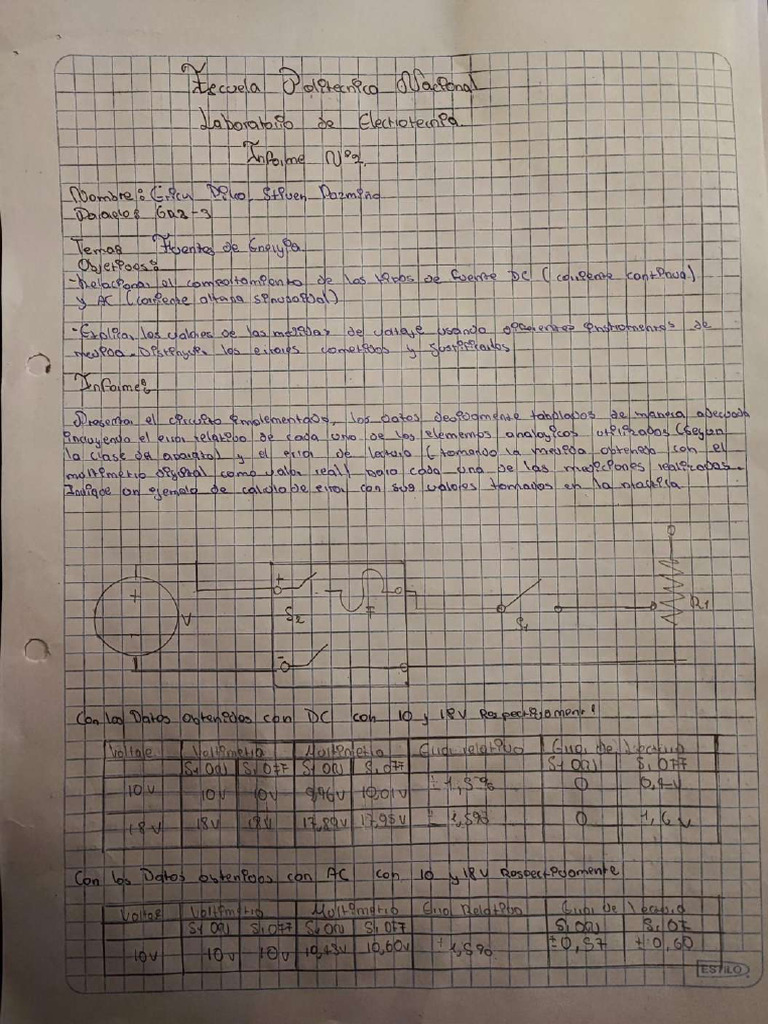 INFORME DE ELECTRO Practica 2.docx - Compressed | PDF