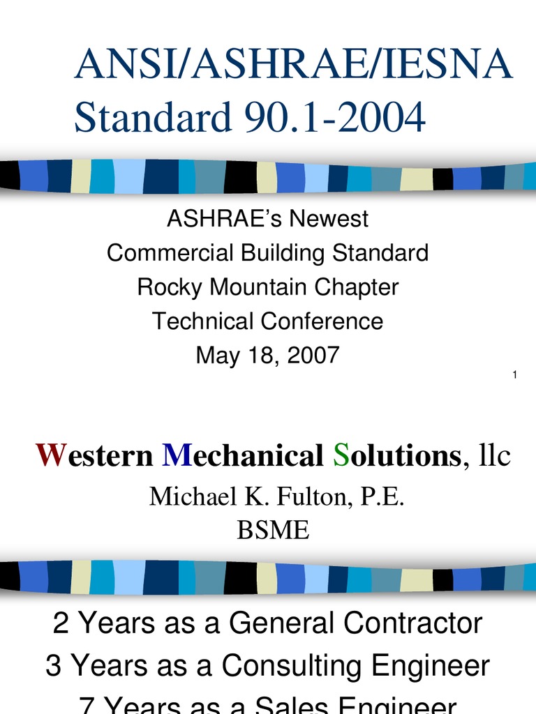 ANSI/ASHRAE/IESNA Standard 90.1-2004 | PDF | Duct (Flow) | Air Conditioning