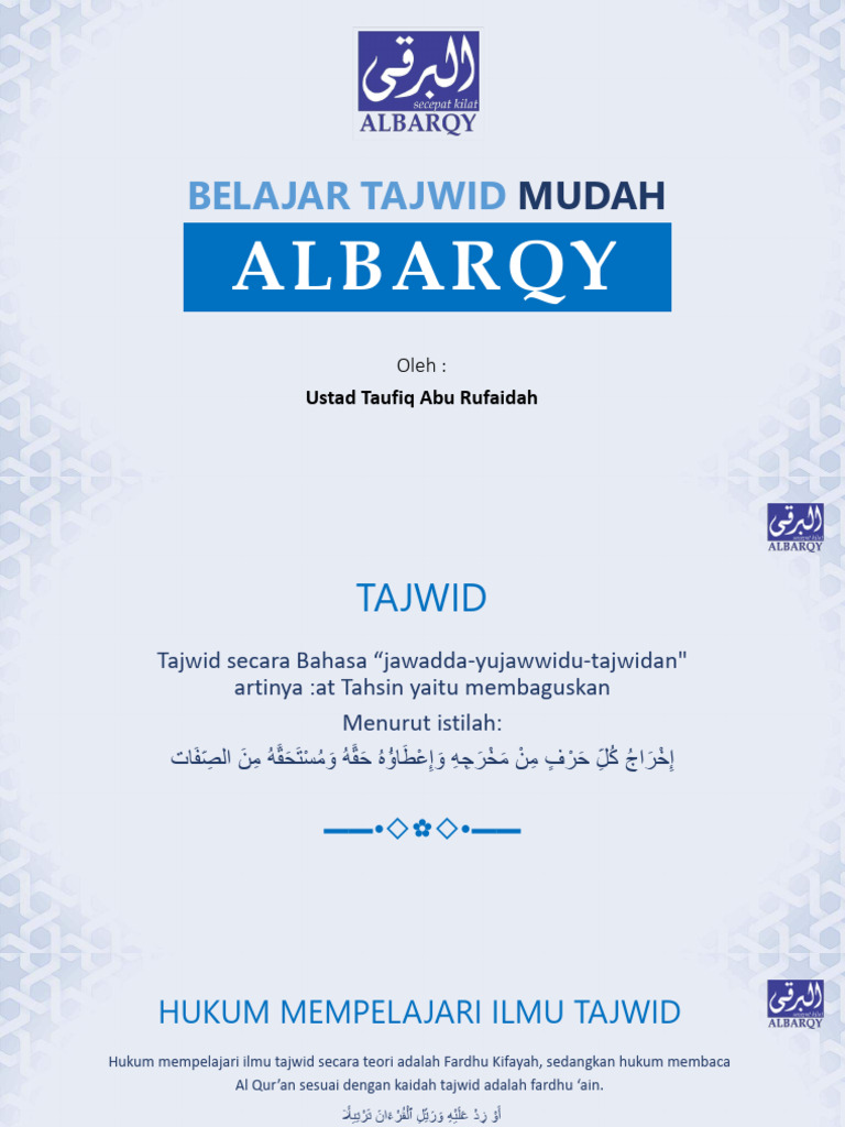 Belajar Tajwid Mudah | PDF