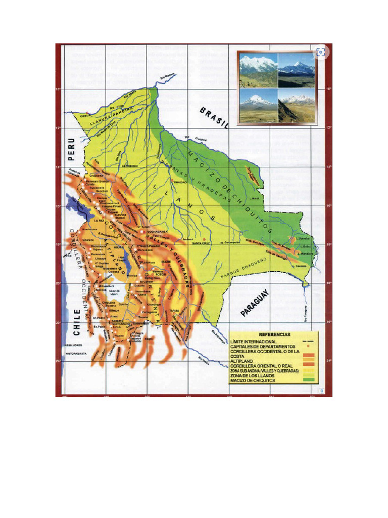 Mapa Orografico de Bolivia | PDF