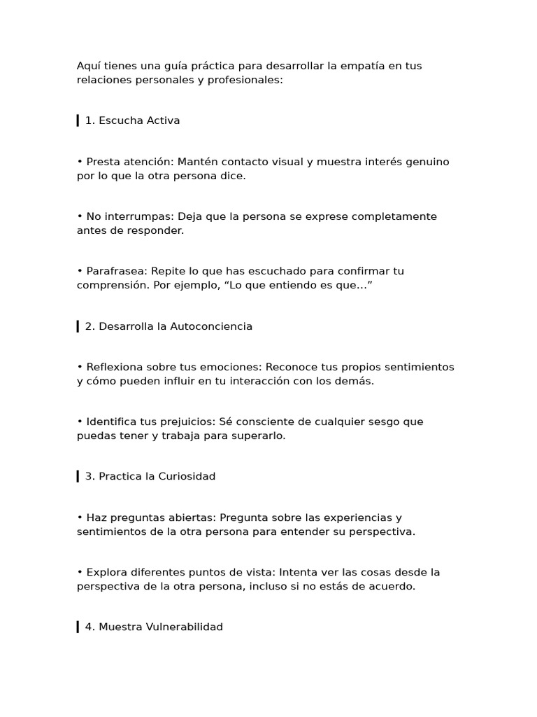 Guia para Ser Una Persona Empática | PDF