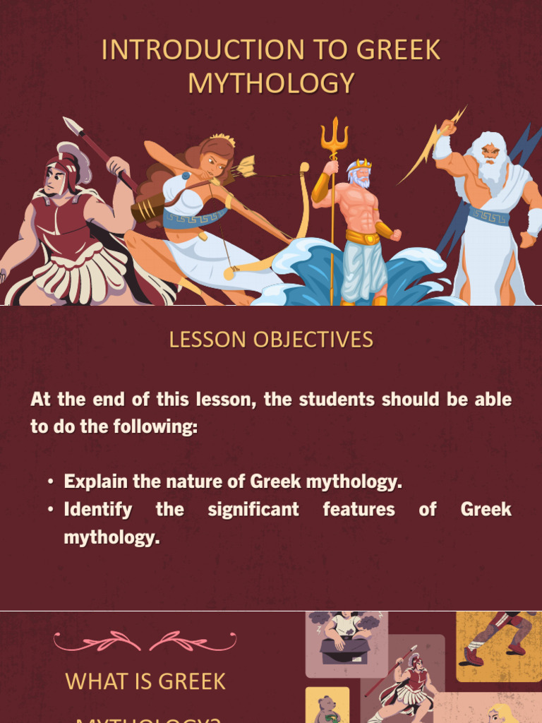 Eng10 - Q1 Introduction To Greek Mythology | PDF