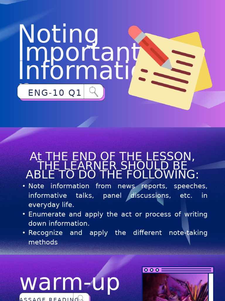 10-Note Taking | PDF