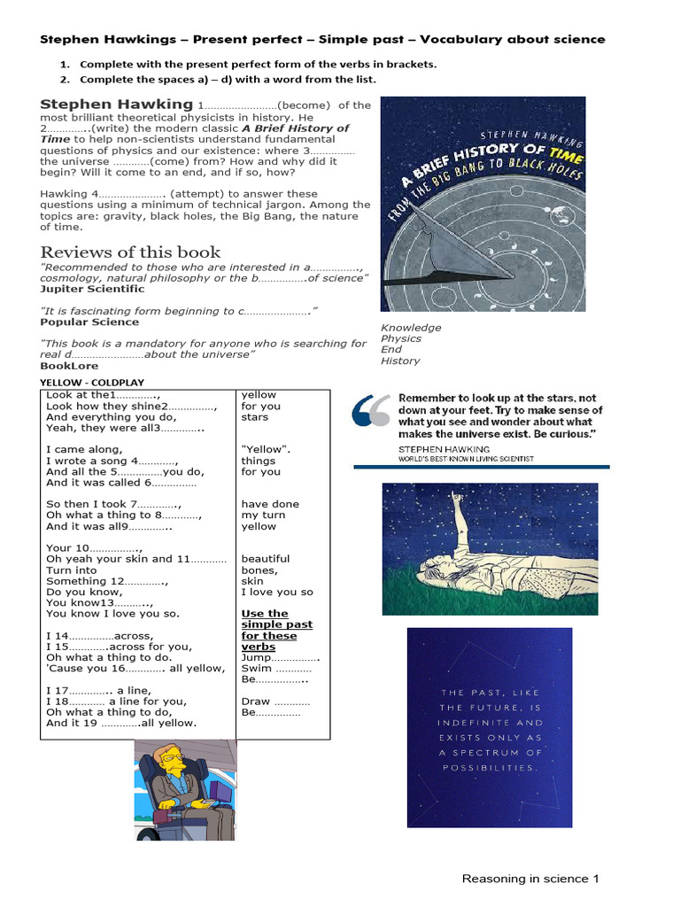 Present Perfect | PDF | Hypothesis | Characters In Romeo And Juliet