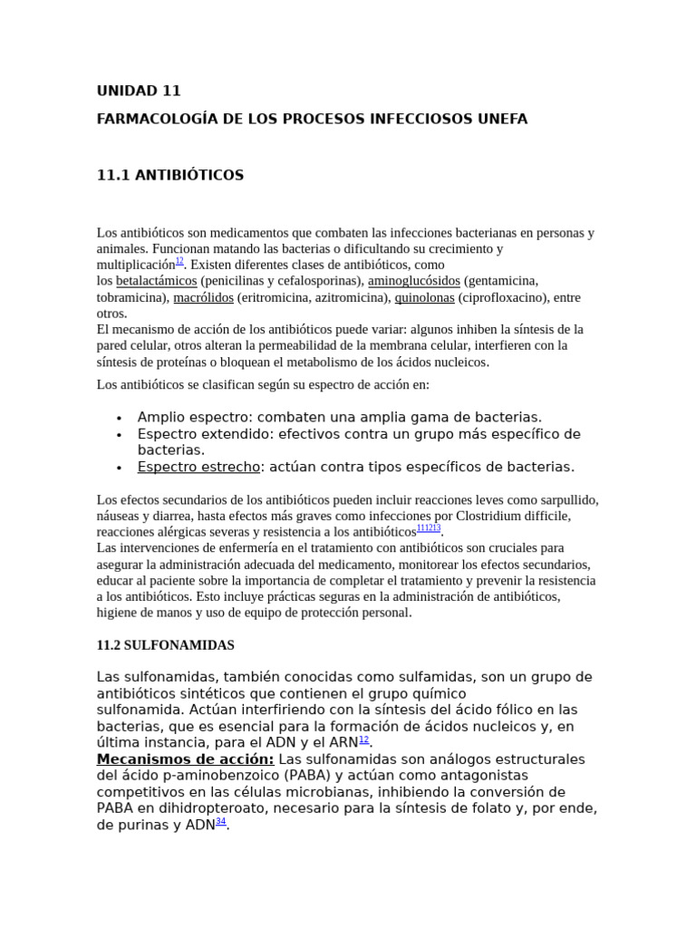 Unidad 11 de Farmacológica | PDF