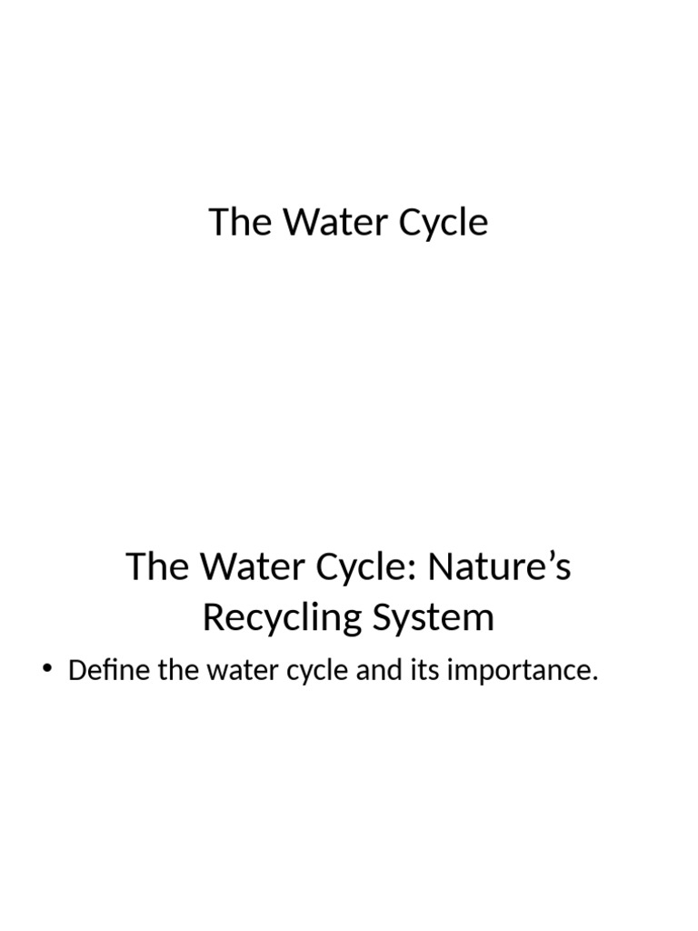 The_Water_Cycle (1) | PDF