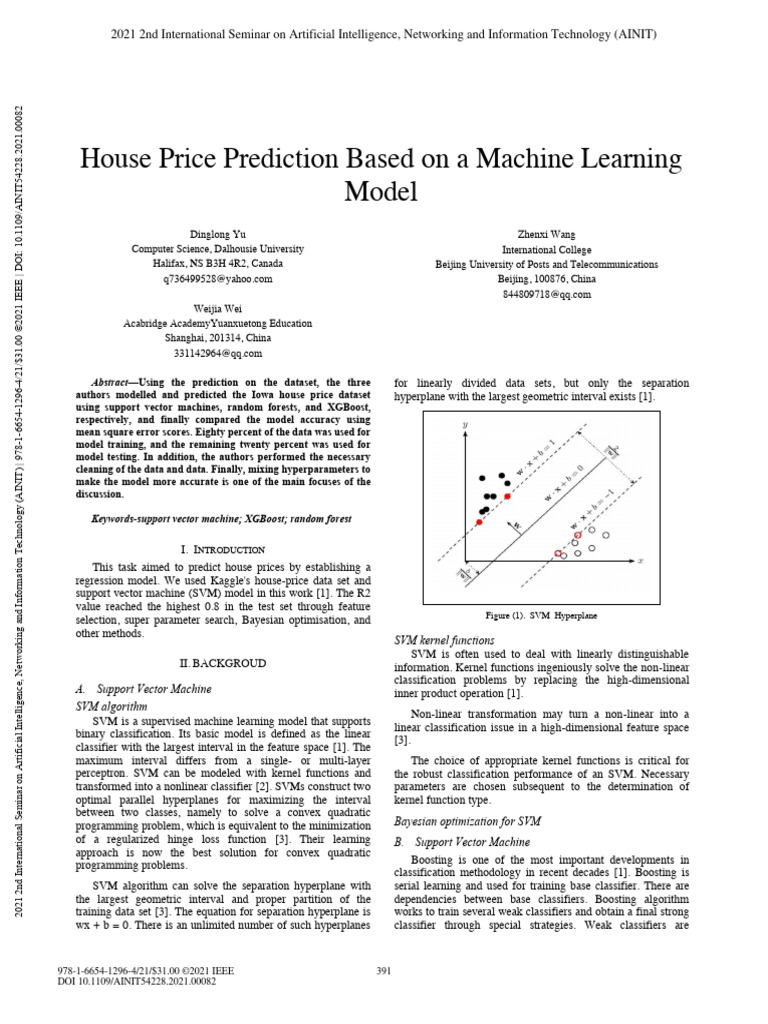 4 House Price Prediction Based On A Machine Learning Model | PDF