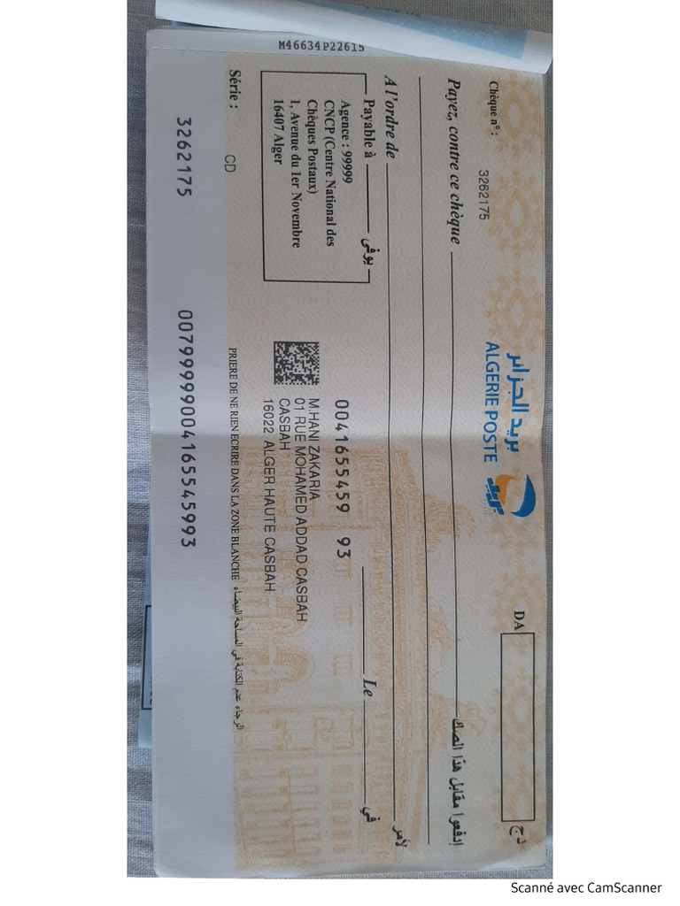 Cheque Barre 11892864 | PDF