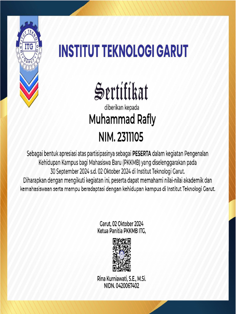 Muhammad Rafly 2311105 Nim | PDF