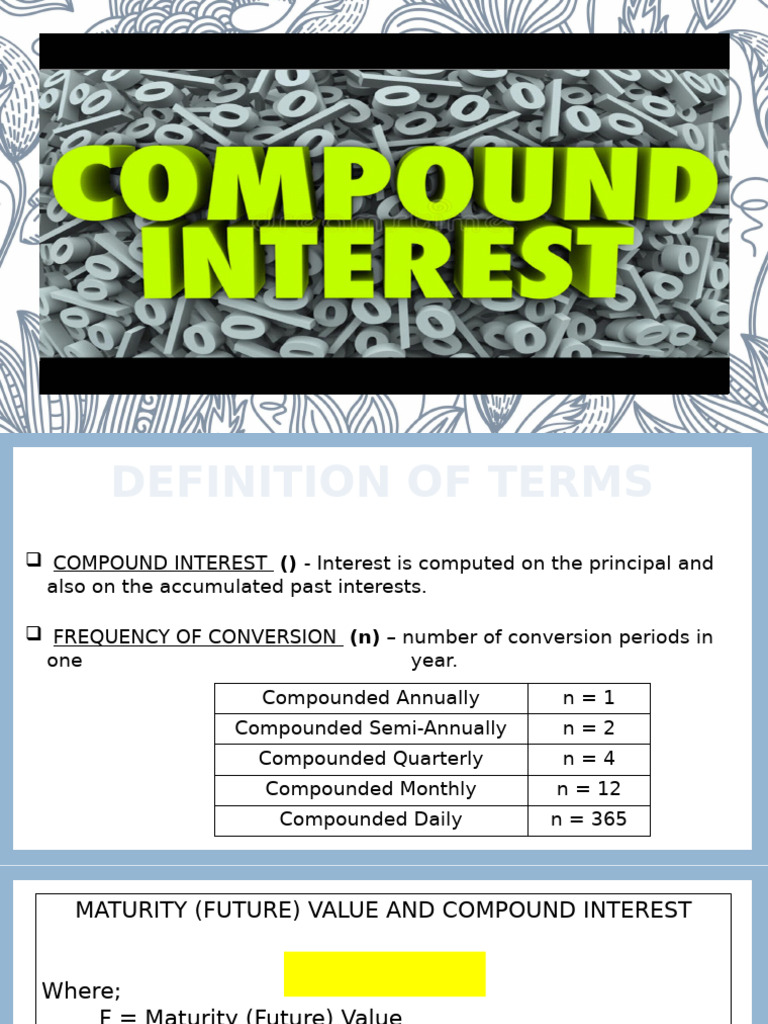 Compound Interest | PDF