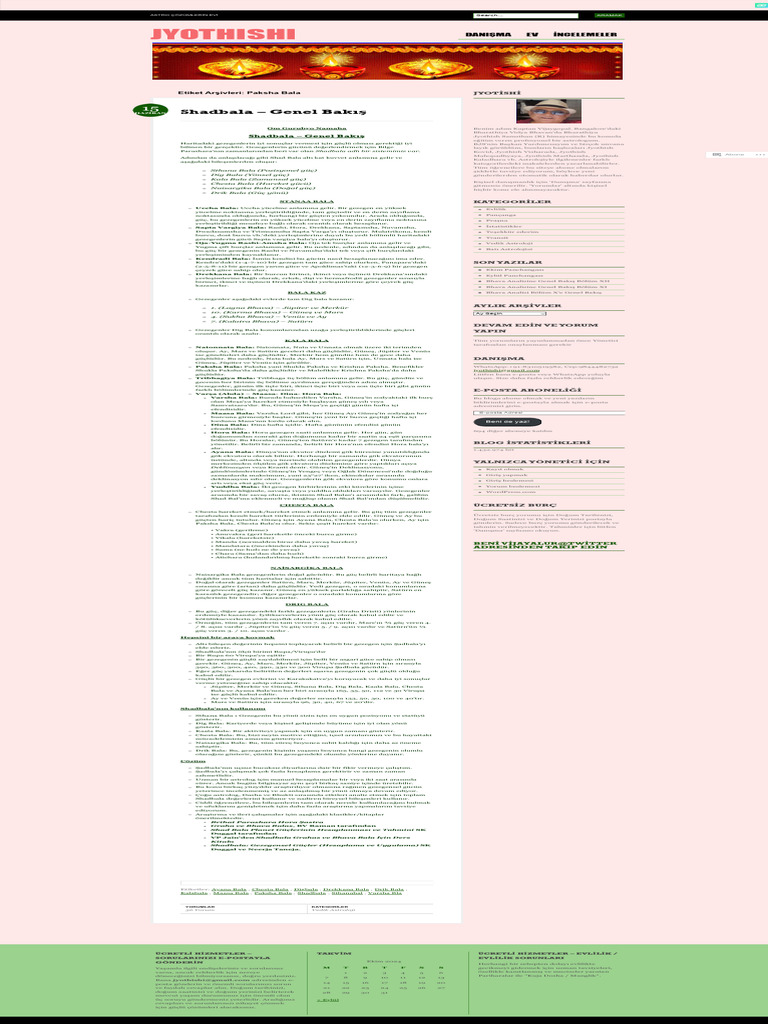 Paksha Bala - JYOTHISHI | PDF