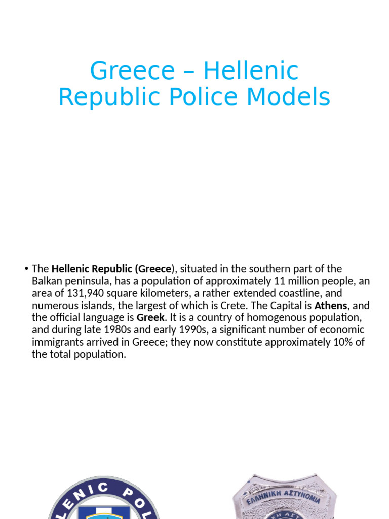 Greece - Hellenic Republic Police Models | PDF | Police | Military Rank