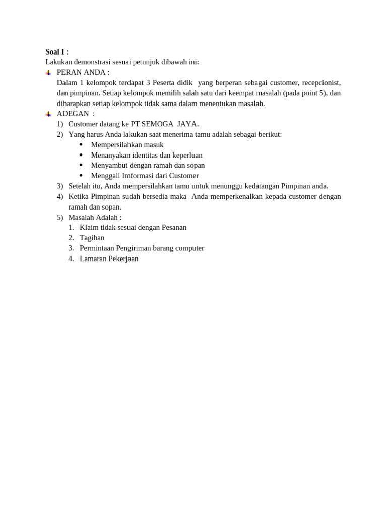 Praktek Pelayanan Prima | PDF