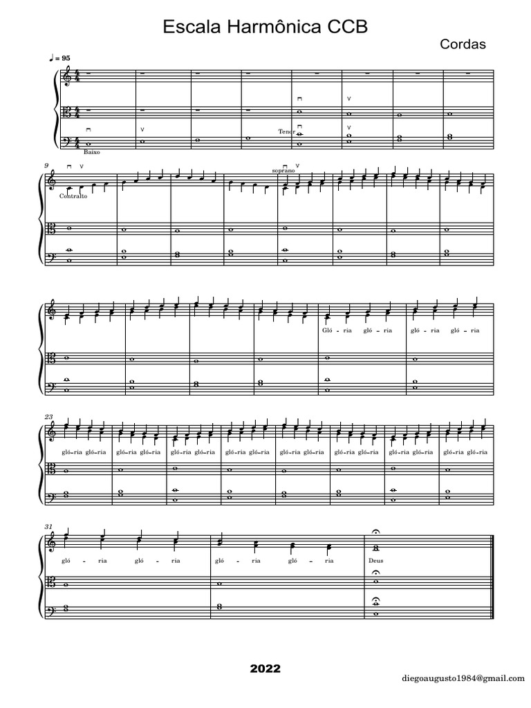 Escala Harmônica CCB Cordas | PDF